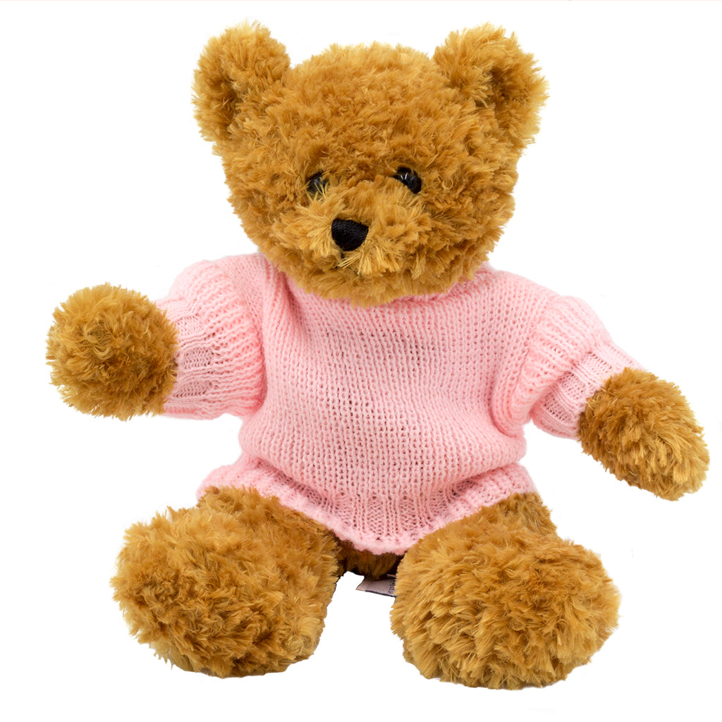 Toffee Bear with Personalised Sweater – Channel Island Toys